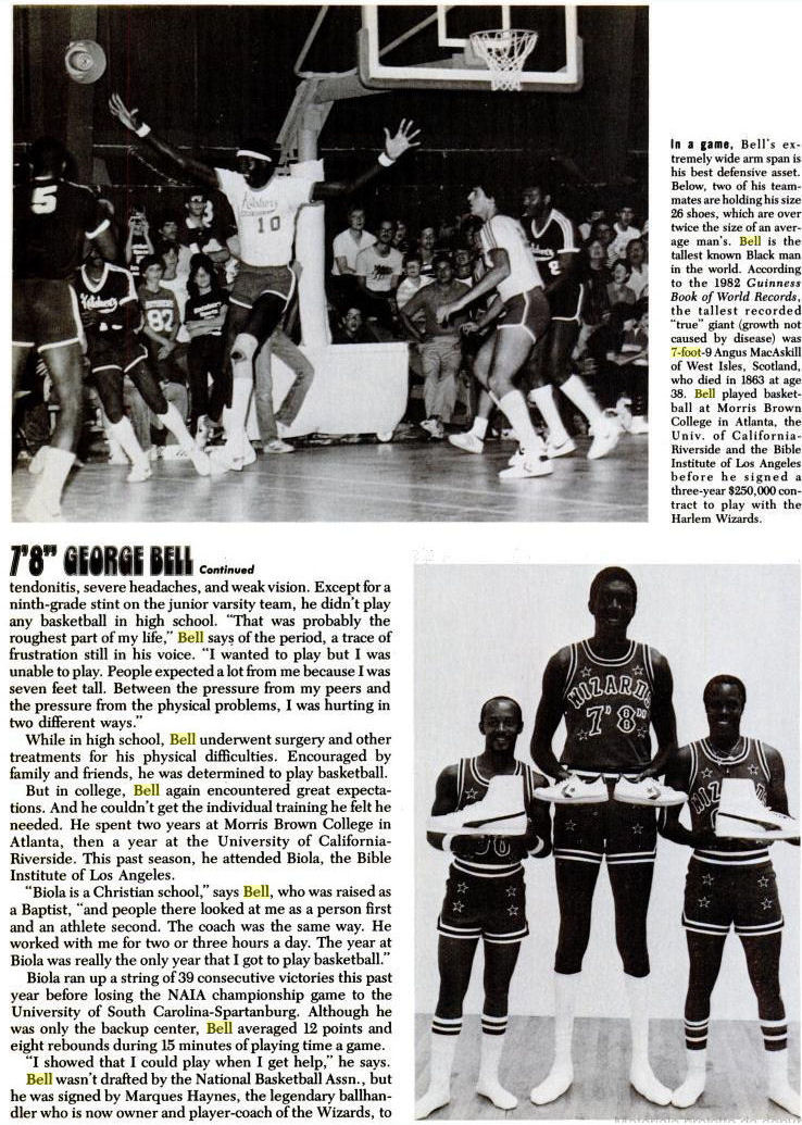 George Bell - The tallest man U.S.A.