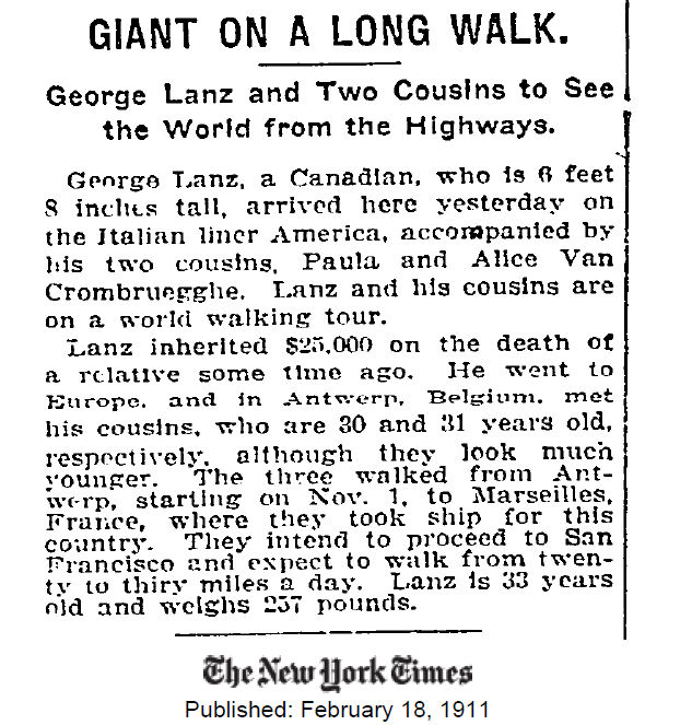 George Lanz The tallest man Canada