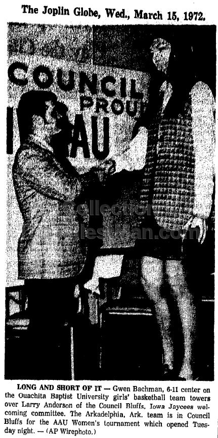 Gwen Bachman The tallest woman