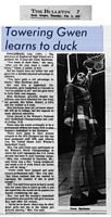 Gwen Bachman The tallest woman