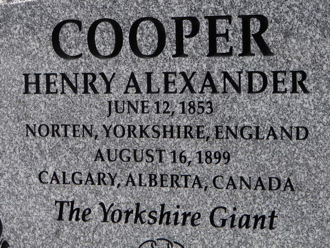 Henry Alexander Cooper - The tallest man Yorkshire