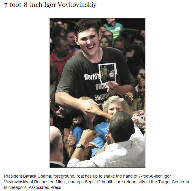 Igor Vovkovinskiy - The tallest man Kiev Ukraine