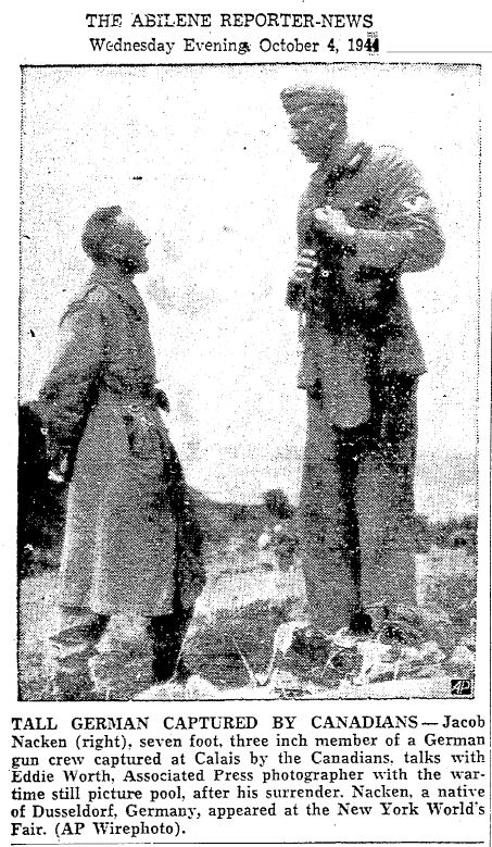 Jakob Nacken - The tallest Soldier