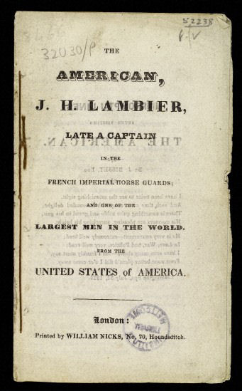 James Henry Lambier The tallest man The American Giant