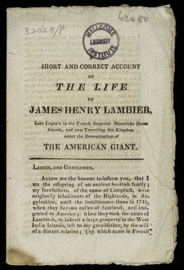 James Henry Lambier The tallest man The American Giant