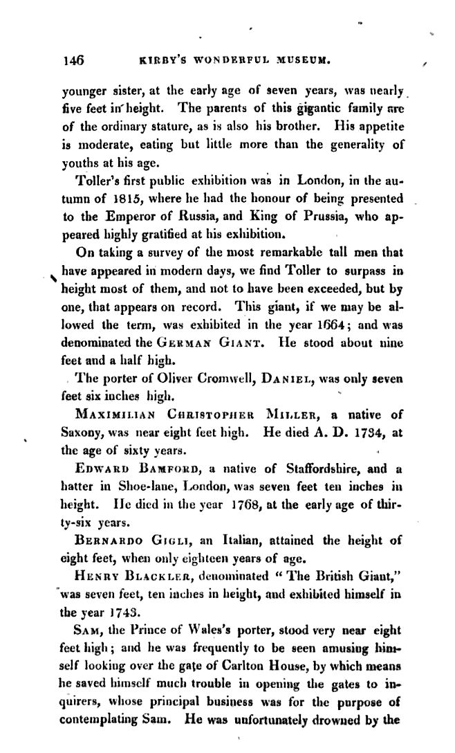 James Toller - The tallest man