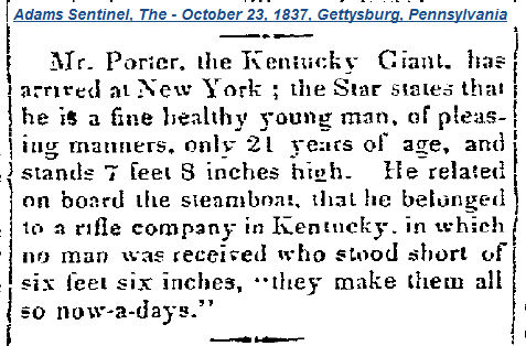 Jim Porter - The tallest man