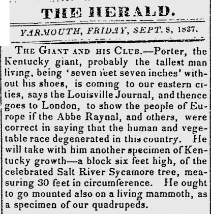 Jim Porter - The tallest man