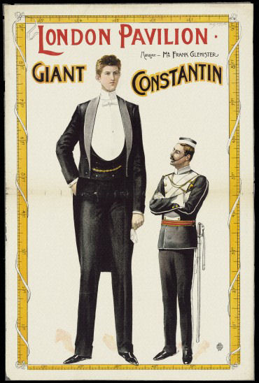 Julius Koch - Le geant Constantin The tallest man Mons