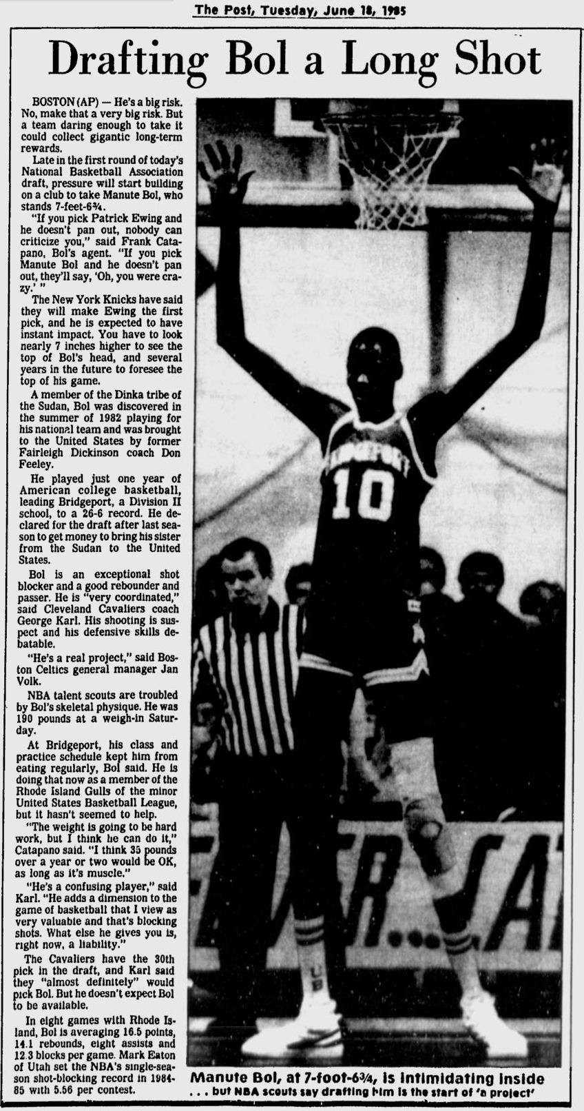 Manute Bol - The tallest man Sudan