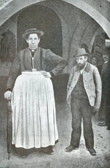 Maria Fassnauer or Mariedl The tallest woman