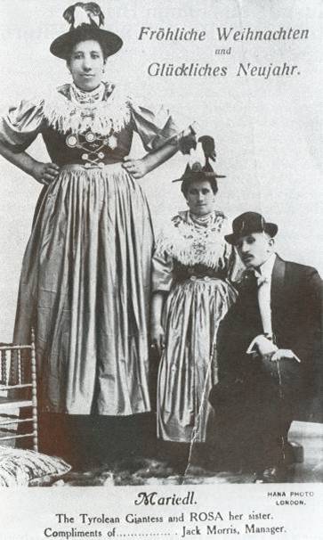 Maria Fassnauer or Mariedl The tallest woman