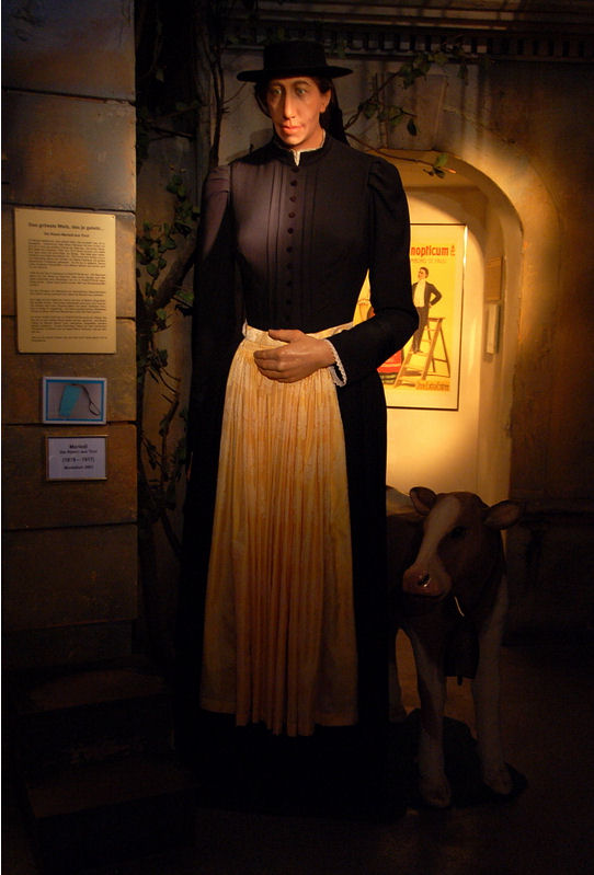 Maria Fassnauer or Mariedl The tallest woman