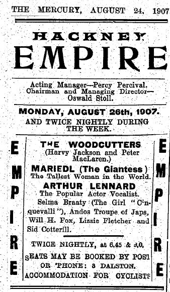 Maria Fassnauer or Mariedl The tallest woman