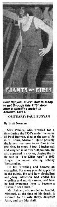 Max Palmer The tallest man Clarksdale