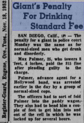 Max Palmer The tallest man Clarksdale