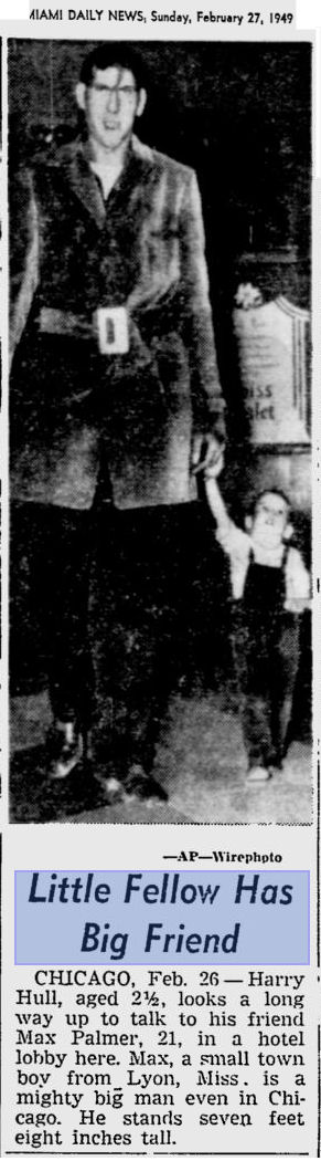 Max Palmer The tallest man Clarksdale