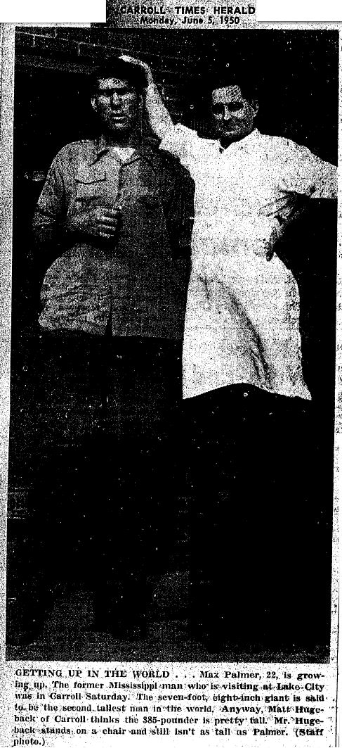 Max Palmer The tallest man Clarksdale