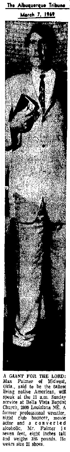 Max Palmer The tallest man Clarksdale