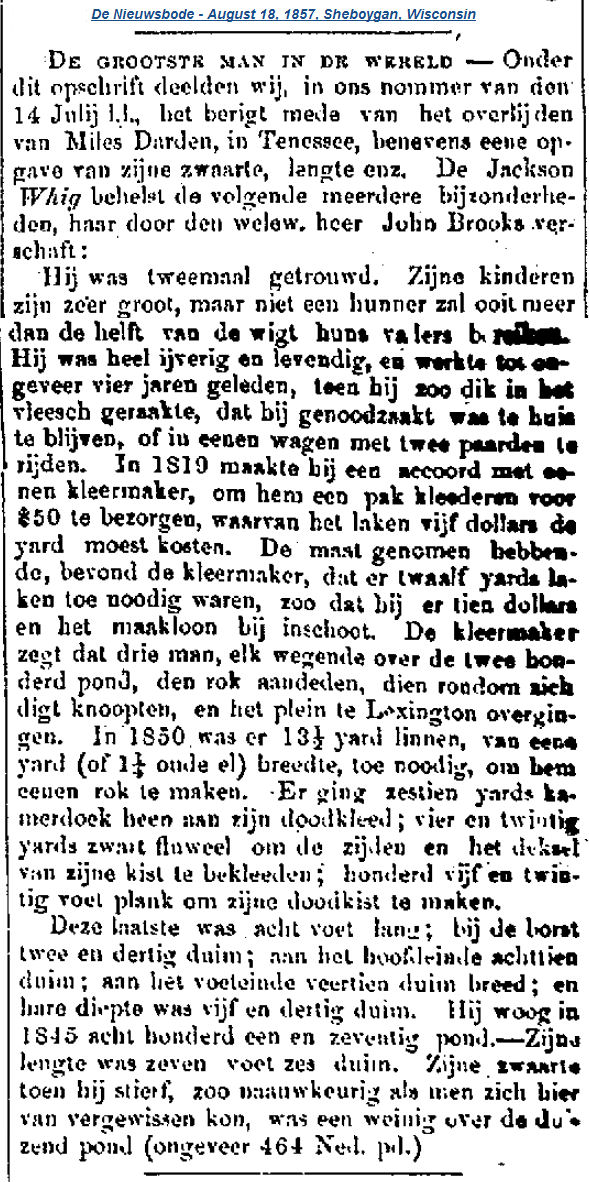 Mills Darden - The tallest man North Carolina