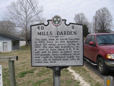 Mills Darden - The tallest man North Carolina