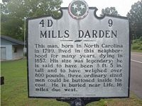 Mills Darden - The tallest man North Carolina