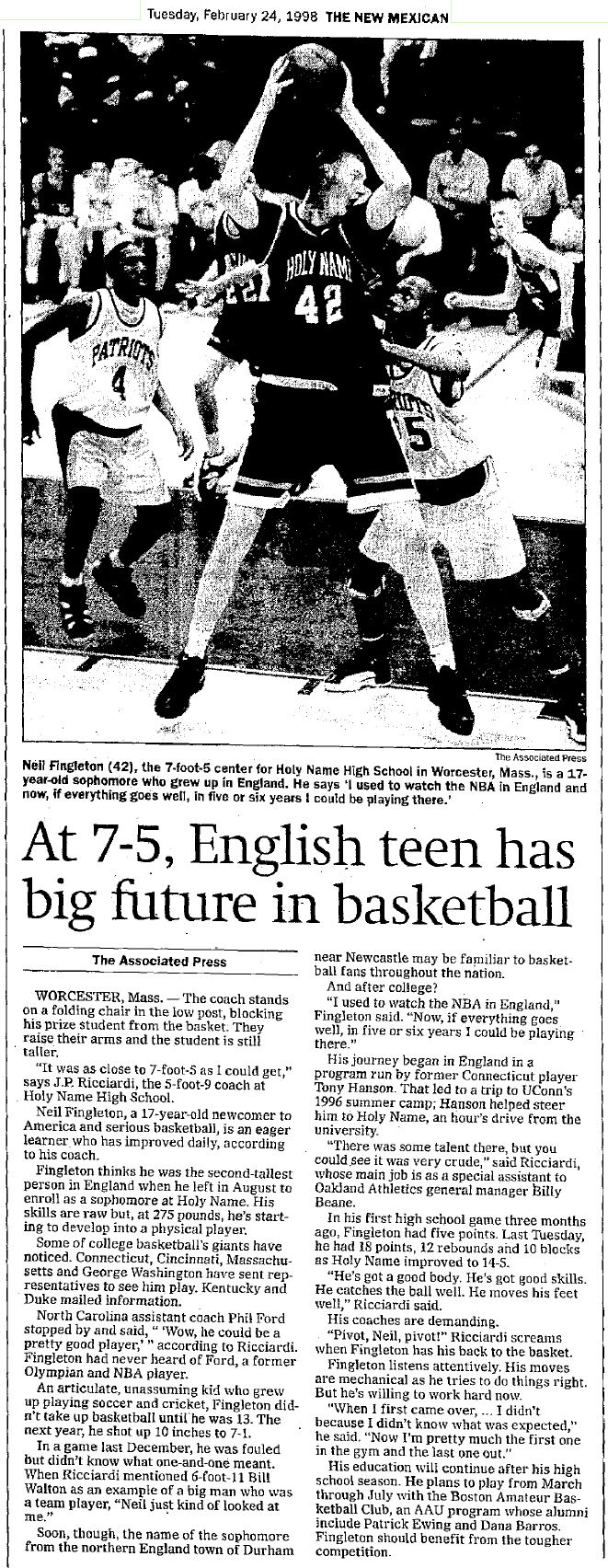 Neil Fingleton The tallest man England and Europe