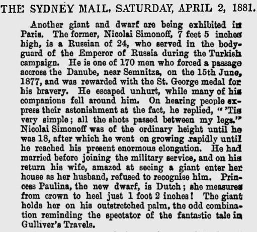 Nicolai Simonoff The tallest man Russia