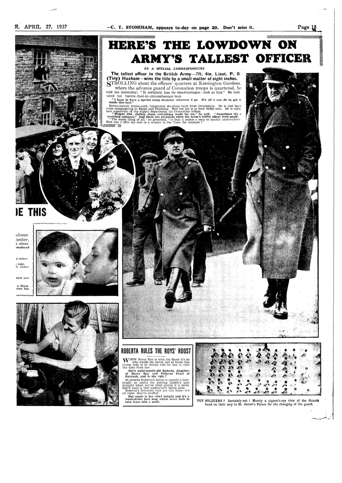 P.B. Huxham The tallest army officer