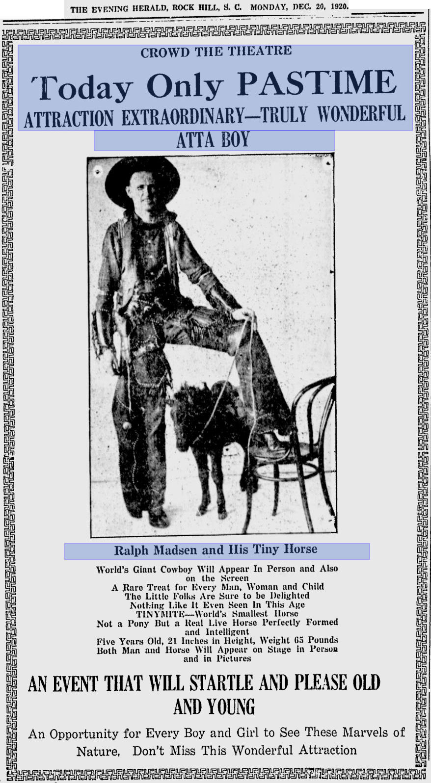 Ralph Madsen - The tallest man Nebraska