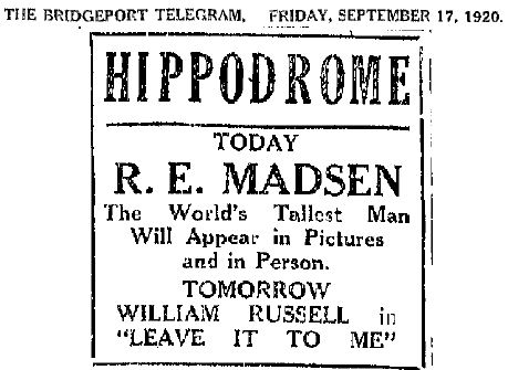 Ralph Madsen - The tallest man Nebraska