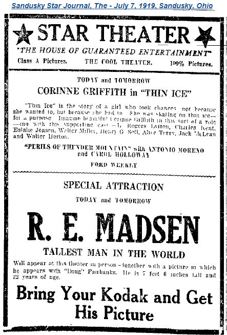 Ralph Madsen - The tallest man Nebraska