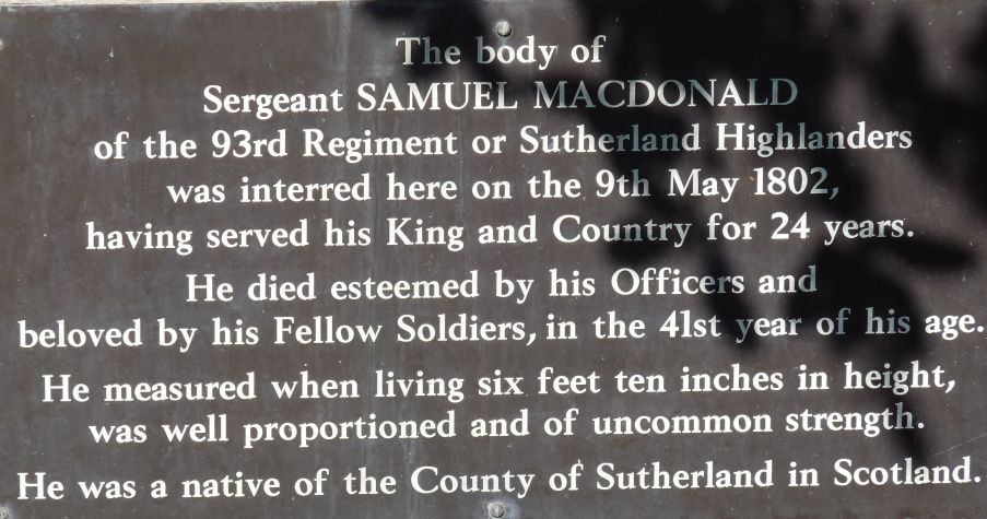 Sam Macdonald The tallest Scottish Soldier