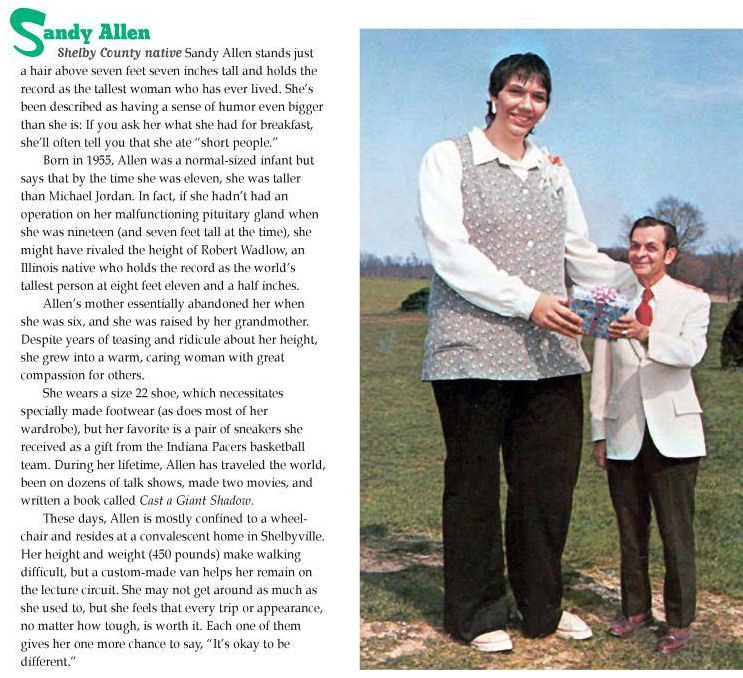 Sandy Allen - The tallest woman