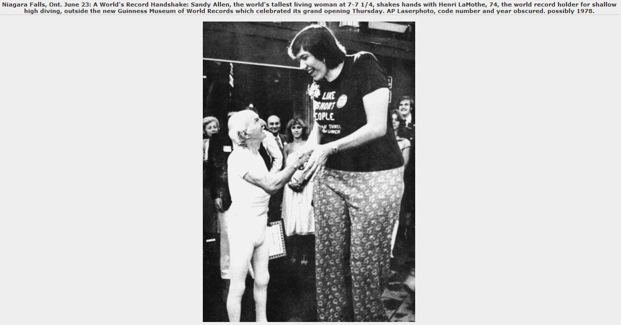 Sandy Allen - The tallest woman