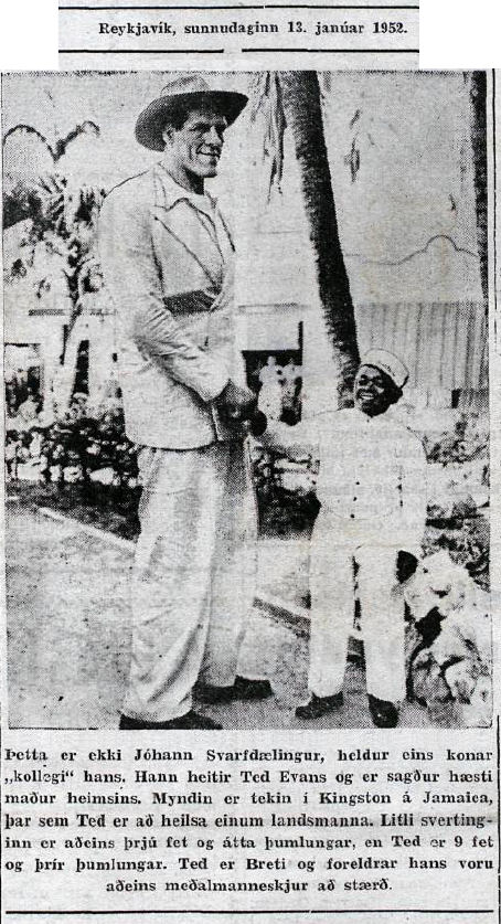 Ted Evans - The tallest man England