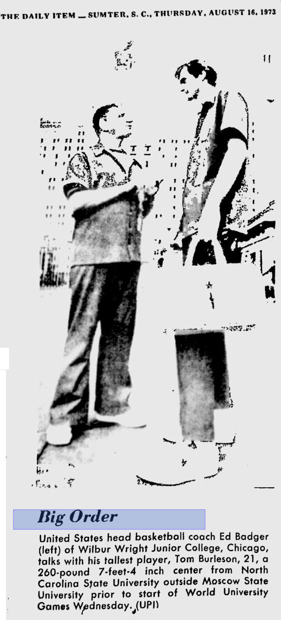 Tom Burleson - The tallest man