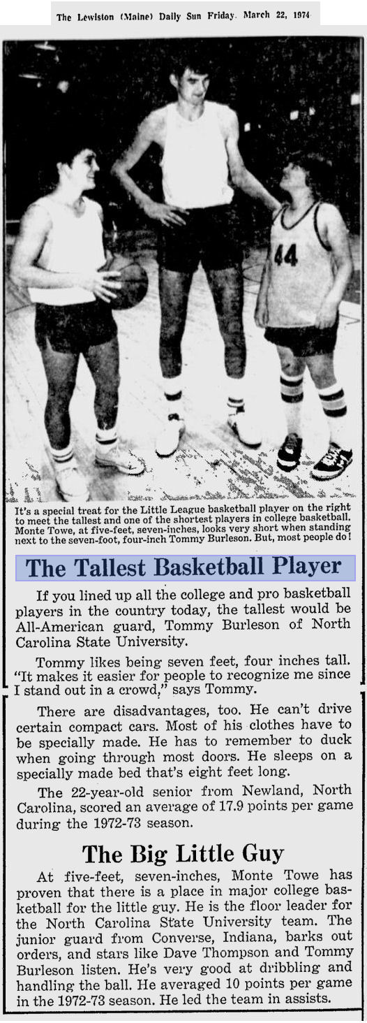 Tom Burleson - The tallest man