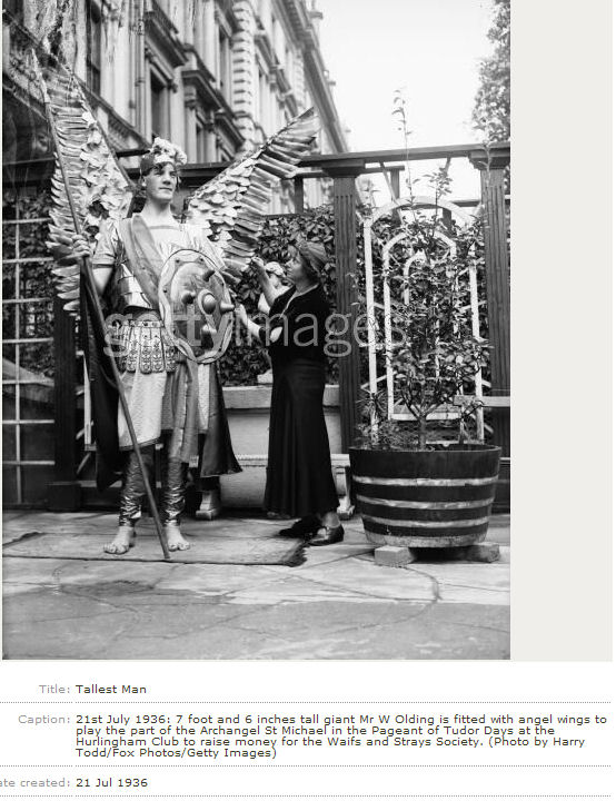 William Olding - The tallest man London England
