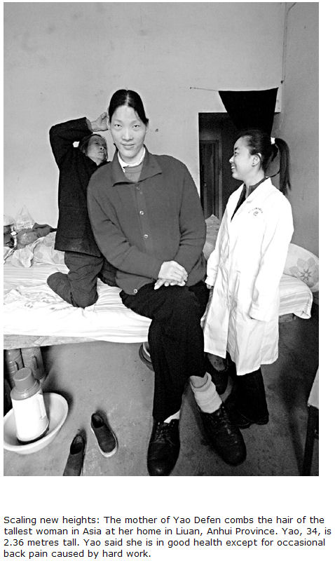 Yao Defen The tallest woman China